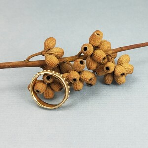 BEADED ROMAN RING #2, Thin Bronze Ring, Mens or Womens Bronze Ring ...