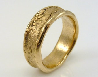 Organic Bronze Ring, Organic Bronze Stackable Ring, Bronze Stacking ...