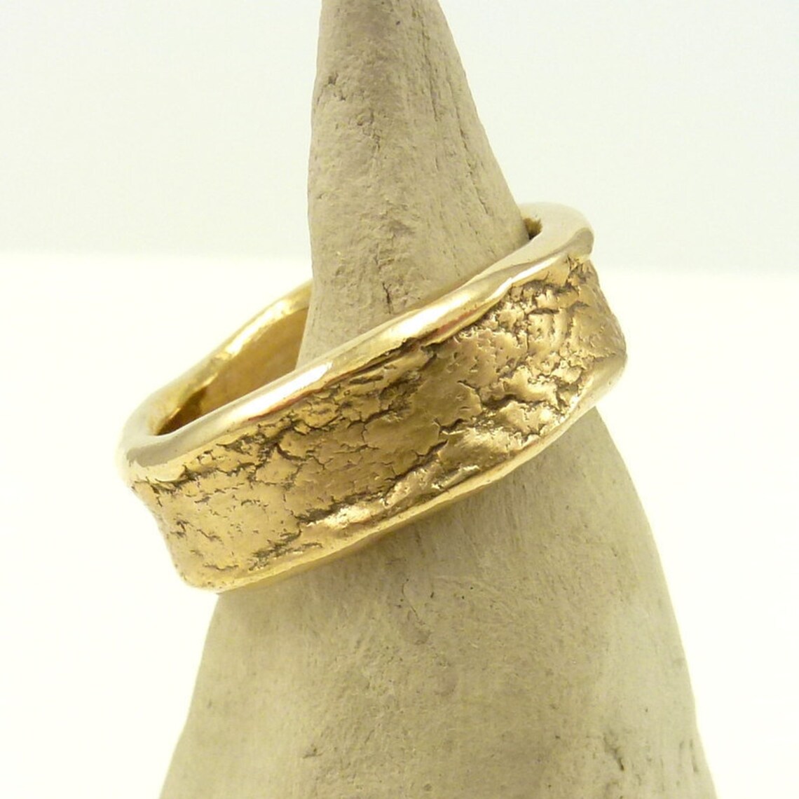 Organic Bronze Ring ARCADIAN Textured Bronze Ring Men's | Etsy