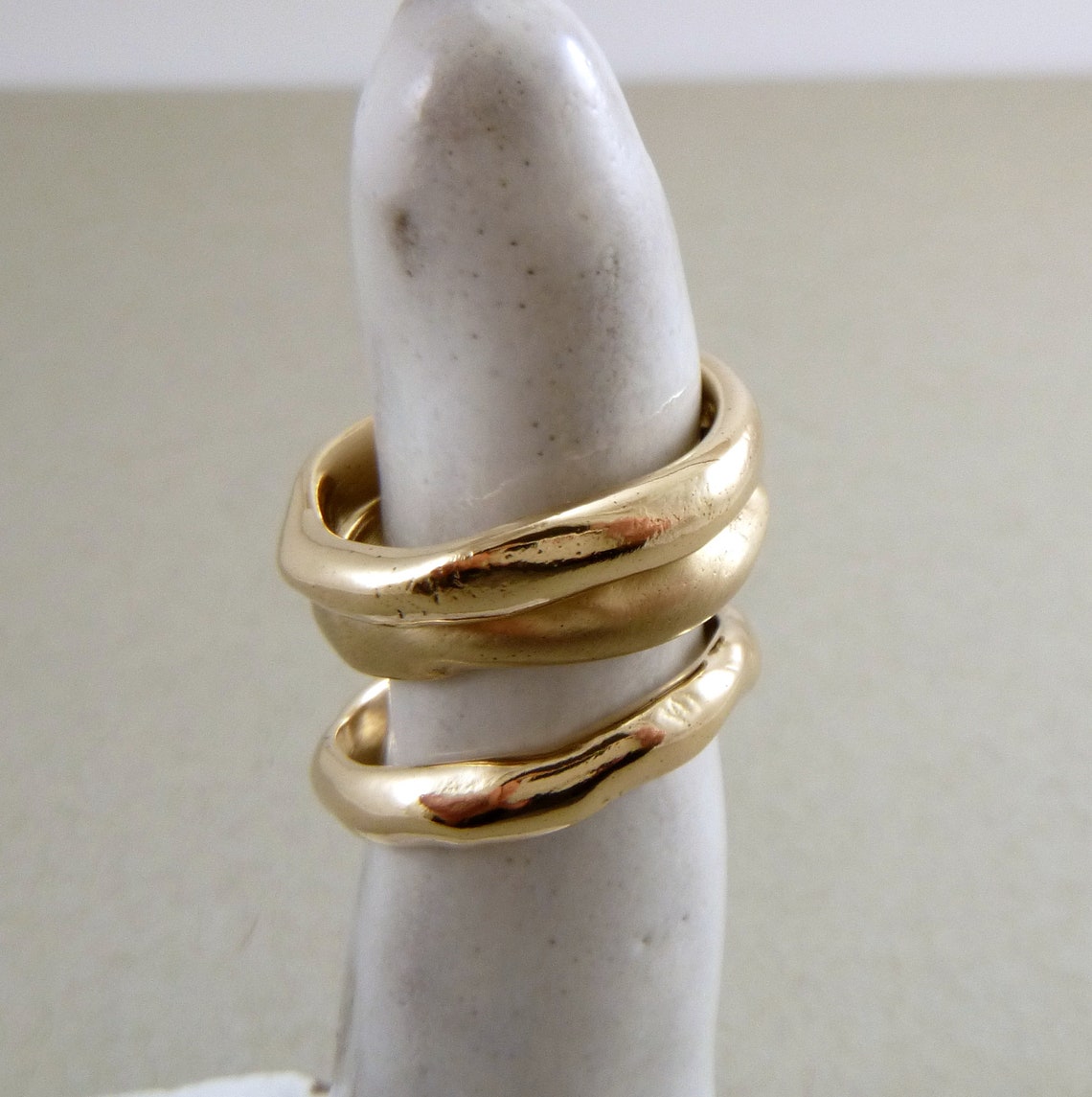 Organic Bronze Ring Organic Bronze Stackable Ring Bronze | Etsy