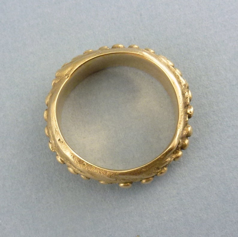 BAGUE ROMAINE PERLÉE 1 Bague en bronze Bague en bronze - Etsy France