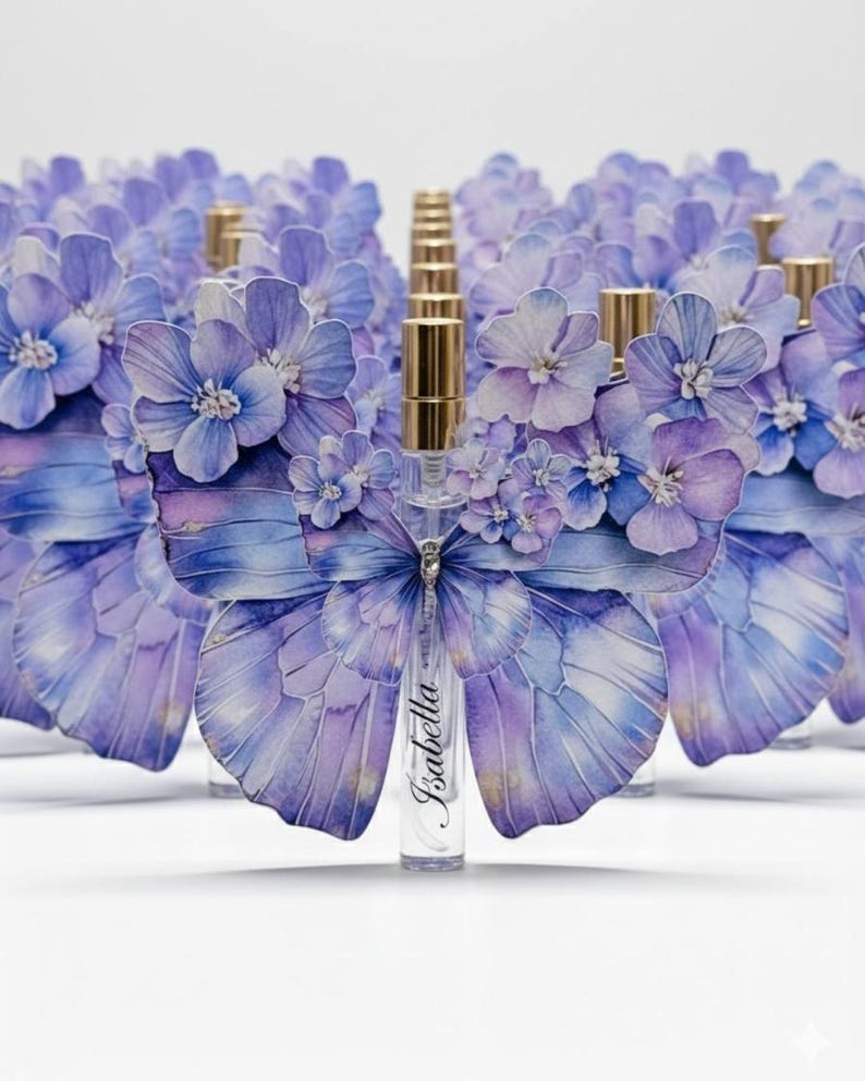 Personalized Butterfly Perfume Bottle, Custom Name Keepsake, Unique ...