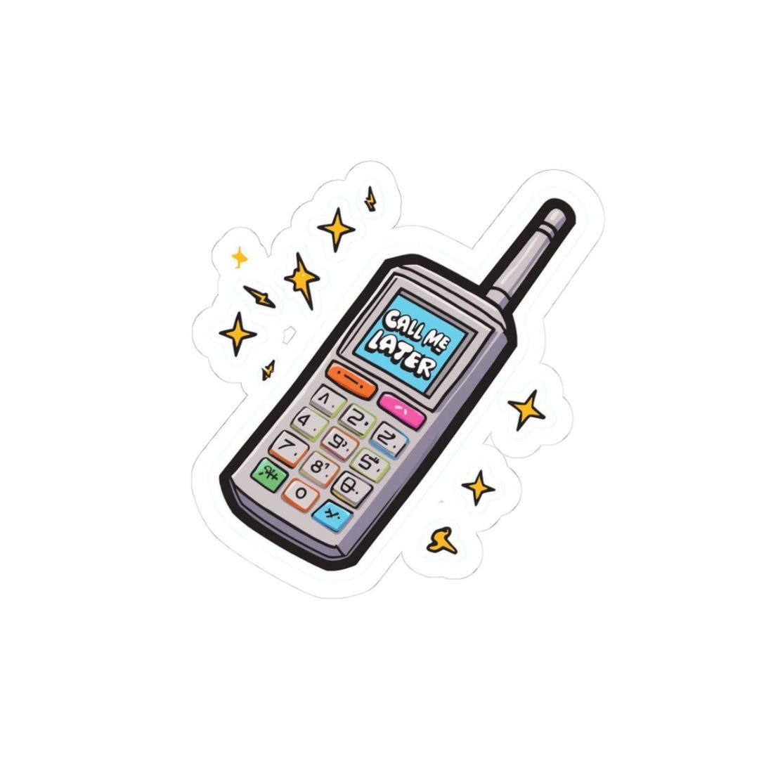 Retro Phone Stickers: Glossy Vinyl Decals, Laptop & Journal Decor - Etsy