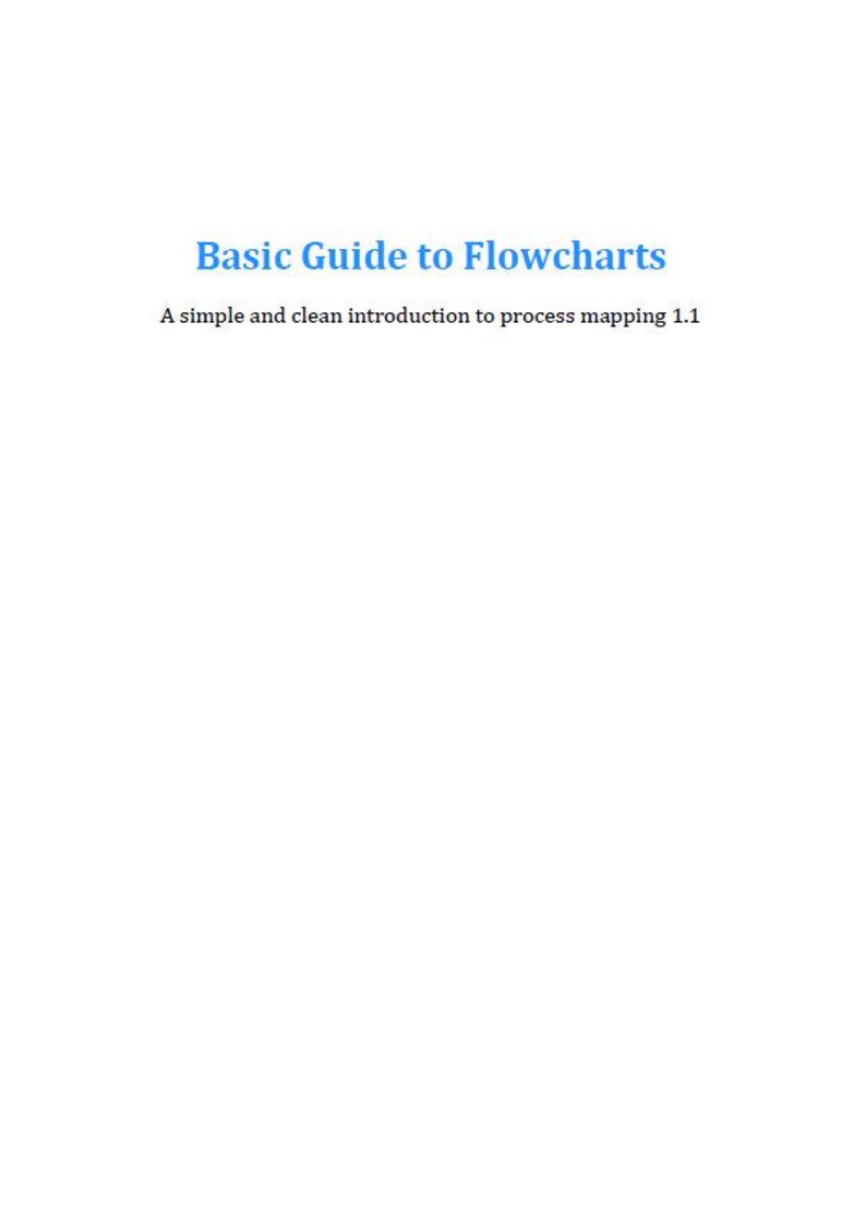 Basic Guide to Flowcharts 1.1 - Etsy