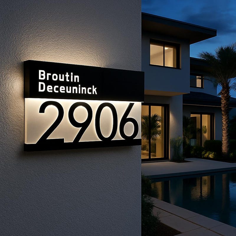 Backlight Numbers - Etsy