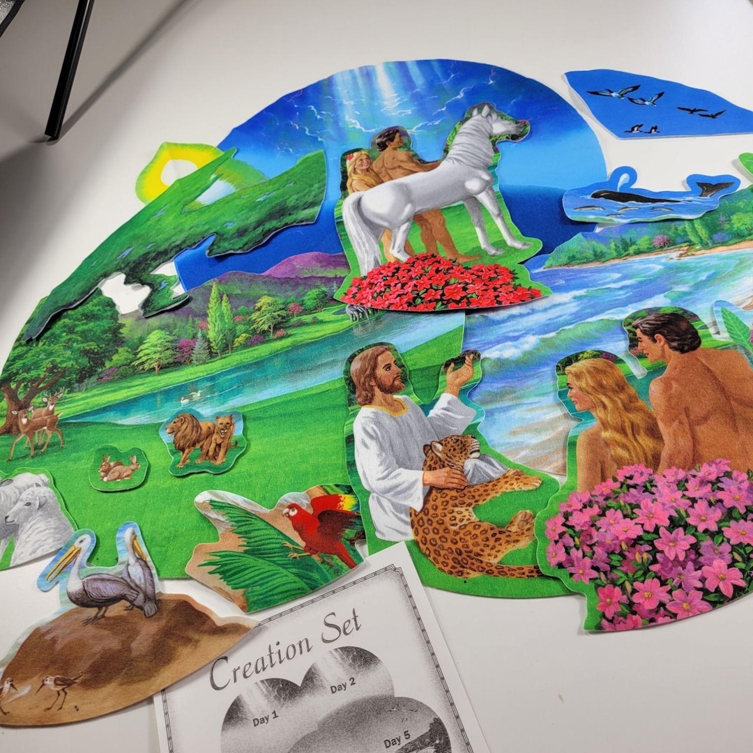 Little Folk Visuals Beginners Bible Felt Pieces GENESIS CREATION Story ...