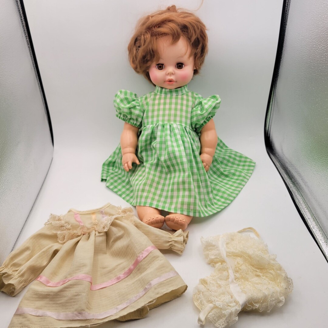 Vintage 1973 EEGEE Softina Baby Doll 21 Large Drinks Wets Squishy Body ...
