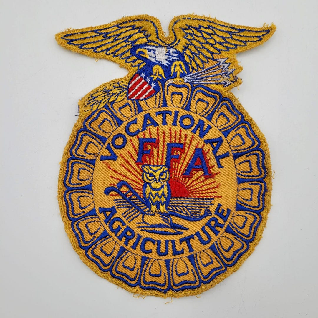 Vintage FFA Future Farmers of America Vocational Agriculture Large Back ...