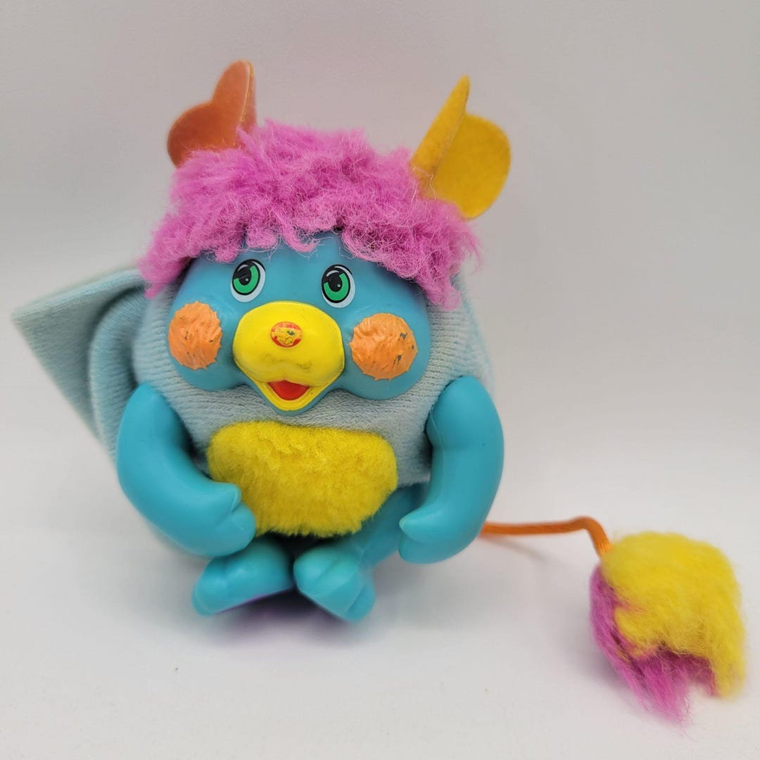 Vintage 1986 Mattel Pocket Popples P.C. Pretty Cool Ini Poseable Plush ...