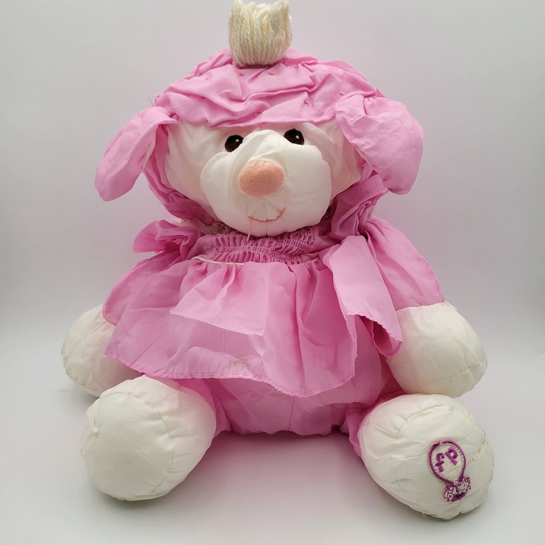 Vintage 1986 Fisher Price PUFFALUMP 8005 PINK Sheep Lamb Purple Pastel ...