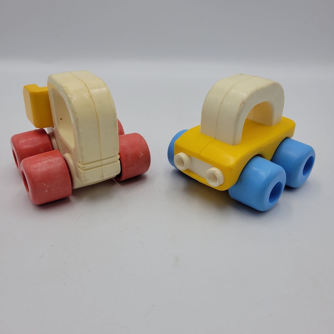 Vintage 1984 Playskool Wee Wheels Chunky Cars Rattles Play Vehicles for ...
