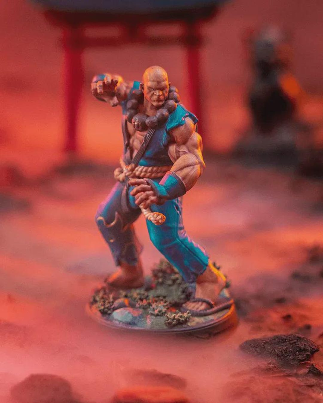 Figurine of the Wise Monk Hero, in Full Combat, for the Greatest ...