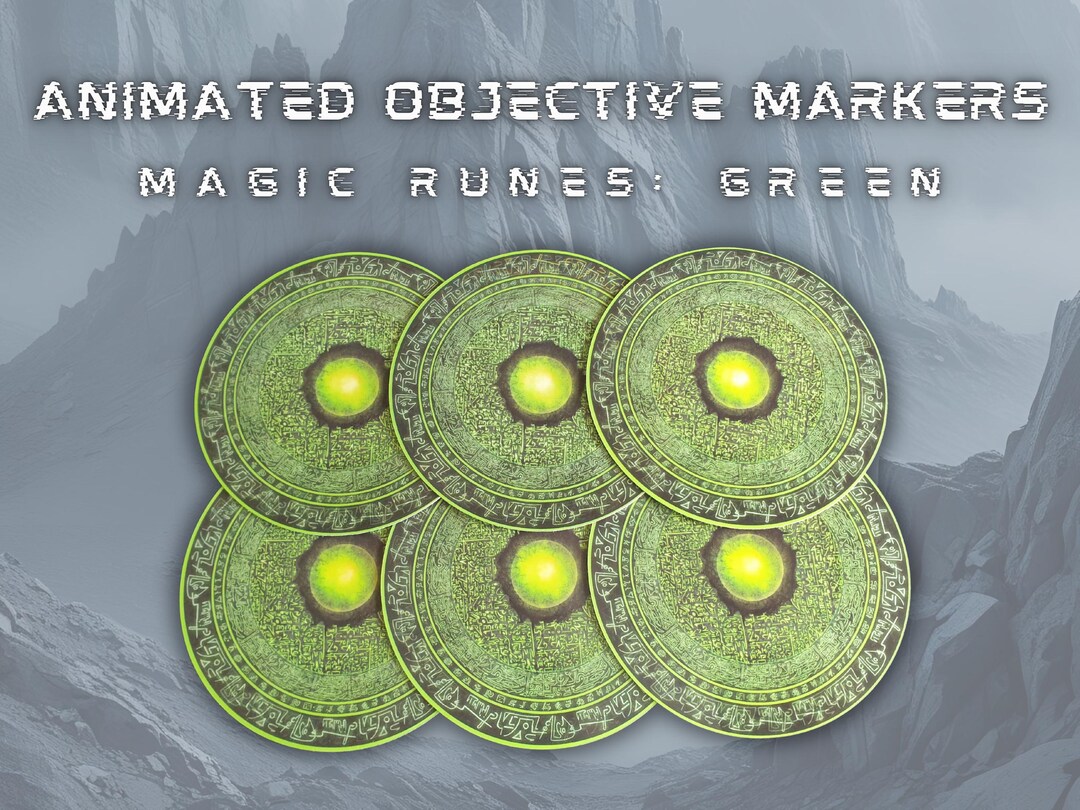 Animated Objective Markers - Magic Runes: Green - Etsy