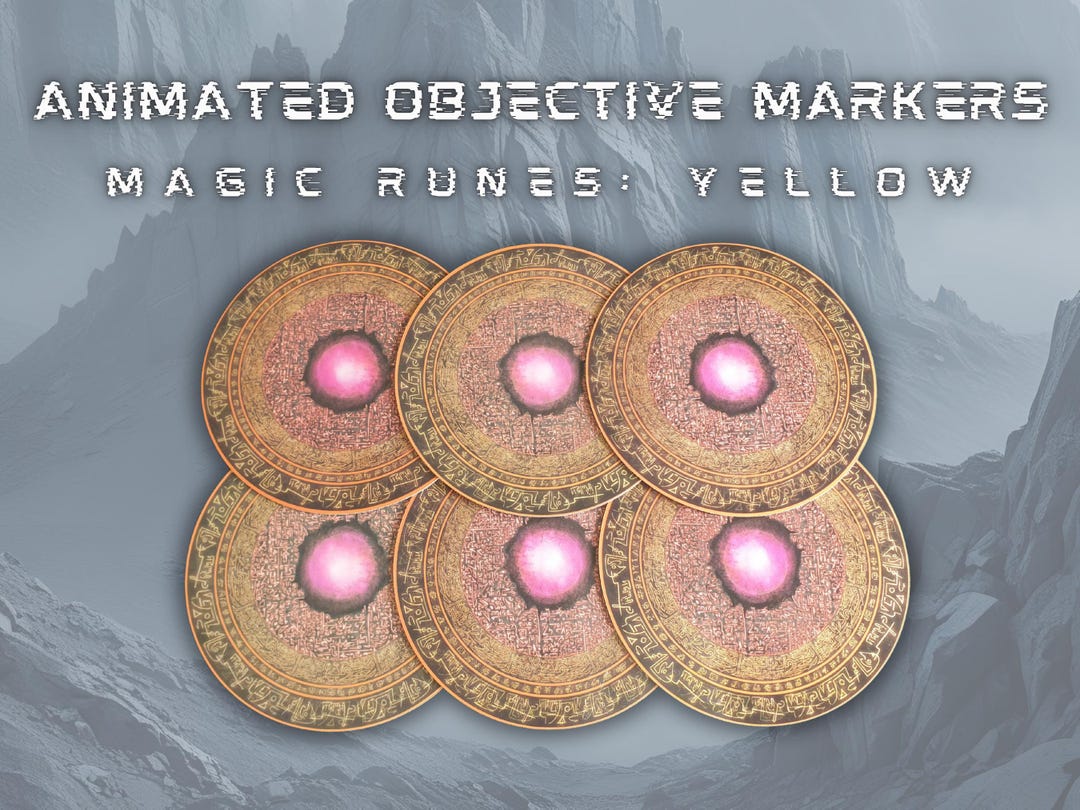 Animated Objective Markers - Magic Runes: Yellow - Etsy