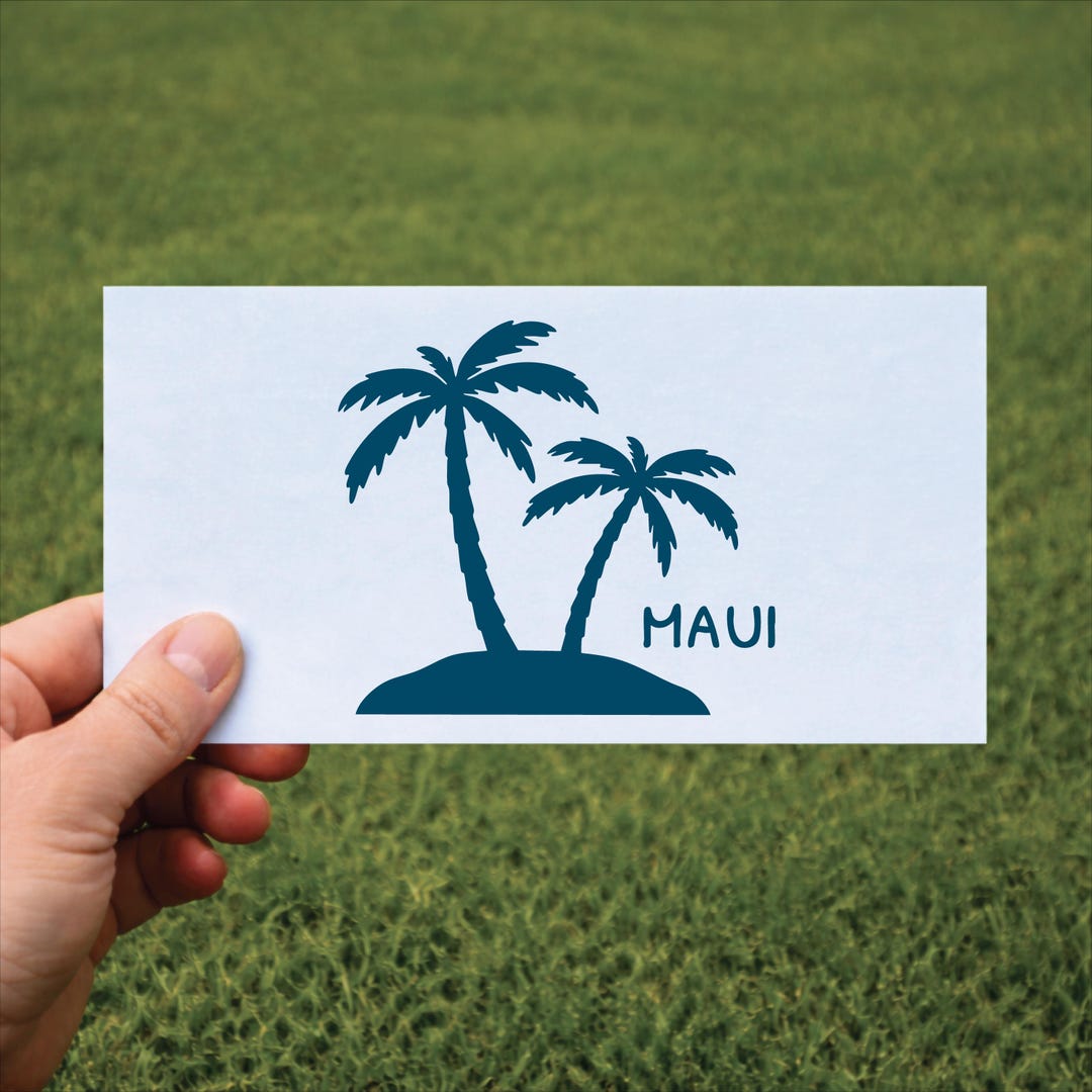 Maui Decal - Waterproof Car Window Bumper Hawaii Travel Vacation Decal ...