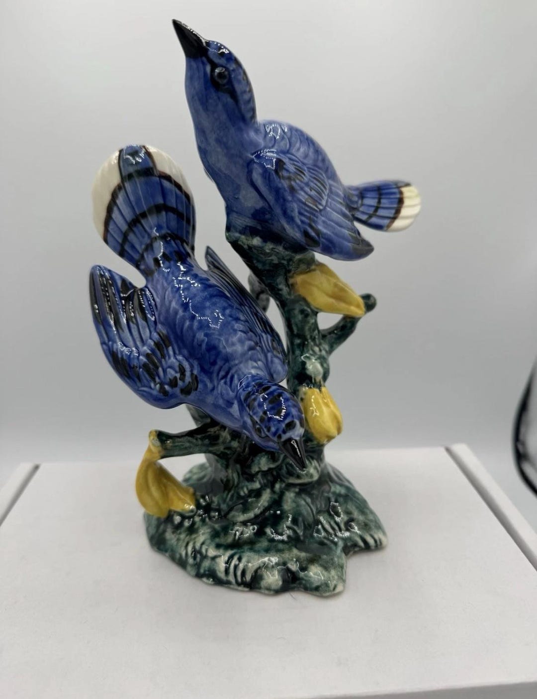 Antique Rare Stangl Pottery Figurine of Two Blue Birds on a Branch. - Etsy
