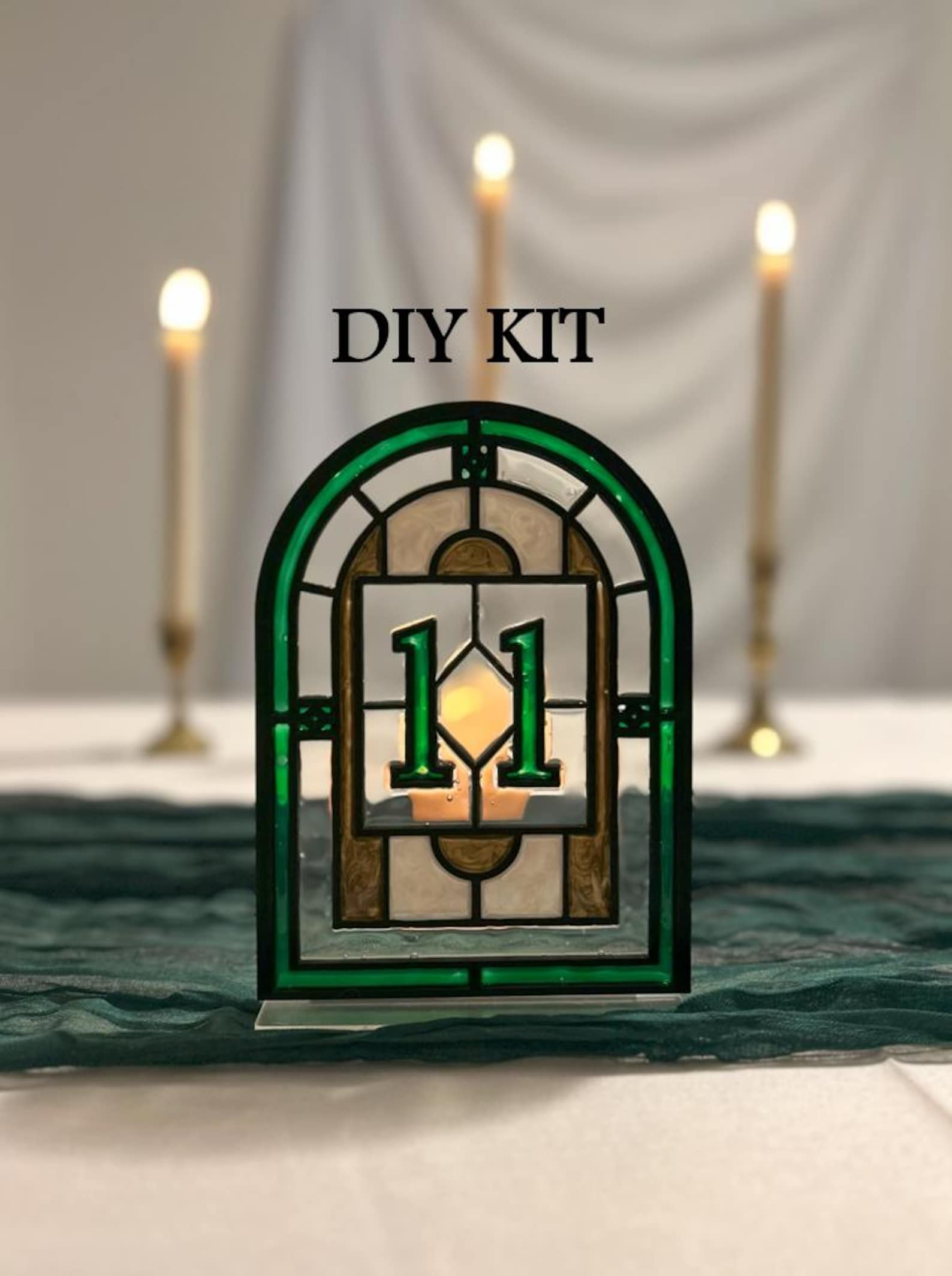DIY Stained Glass Style Wedding Table Numbers Kit - Etsy