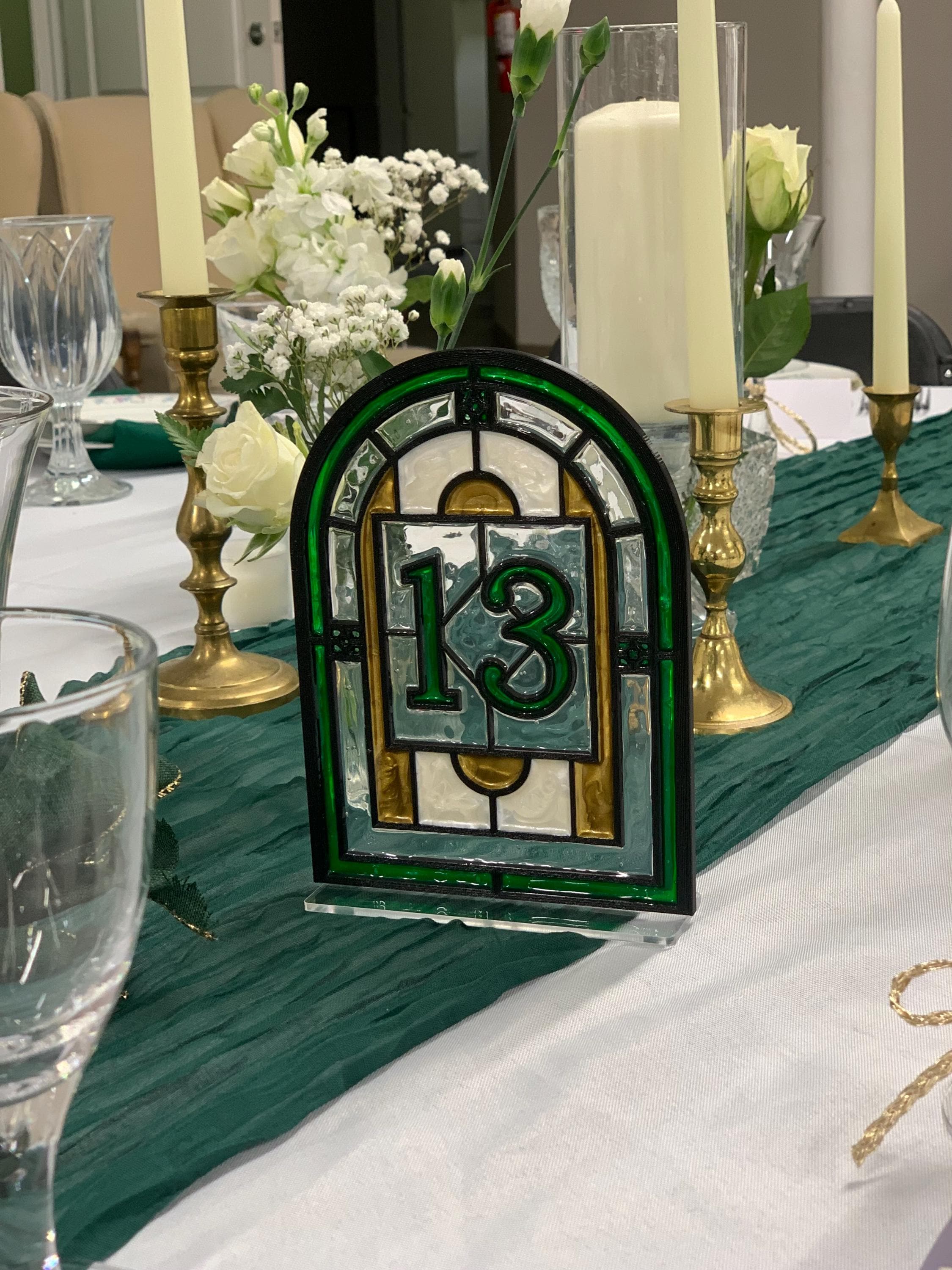 DIY Stained Glass Style Wedding Table Numbers Kit - Etsy
