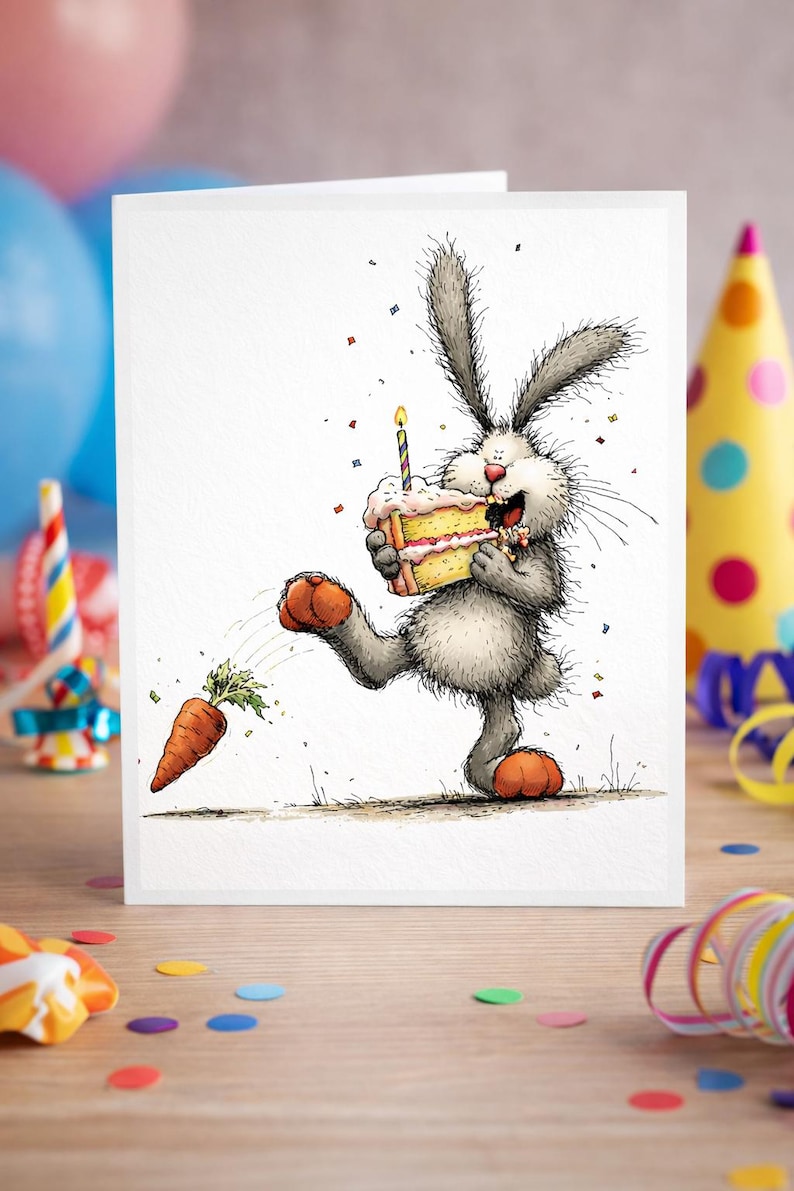 Birthday Animal Clipart for Kids Party Invitations, Cute PNG Bundle ...