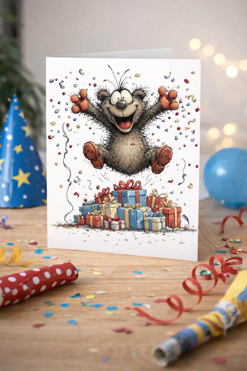 Birthday Animal Clipart for Kids Party Invitations, Cute PNG Bundle ...