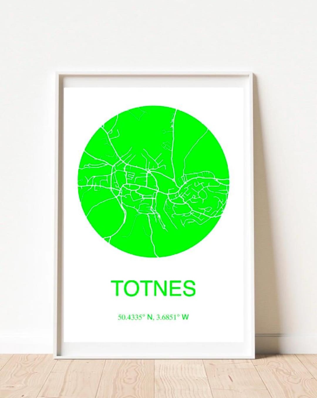 Totnes, Devon | Local Map Print | Custom Town, Village or Location ...