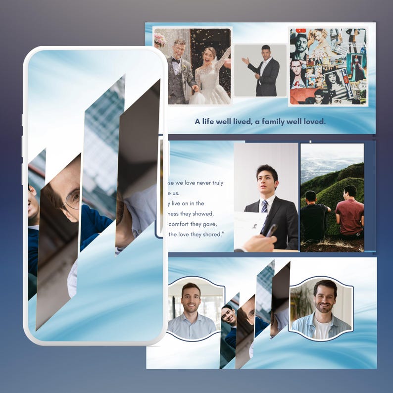 Celebration of Life Slideshow Template: Editable Canva Tribute (digital ...