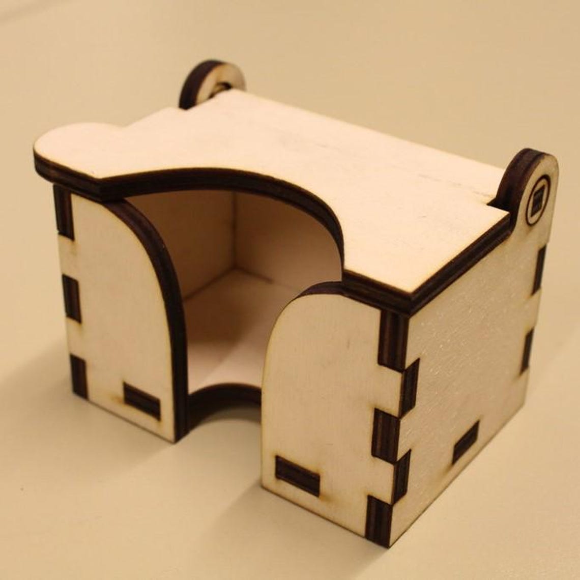 Business Card Holder With Flip-top Lid Plywood 6mm Laser Cut SVG File ...