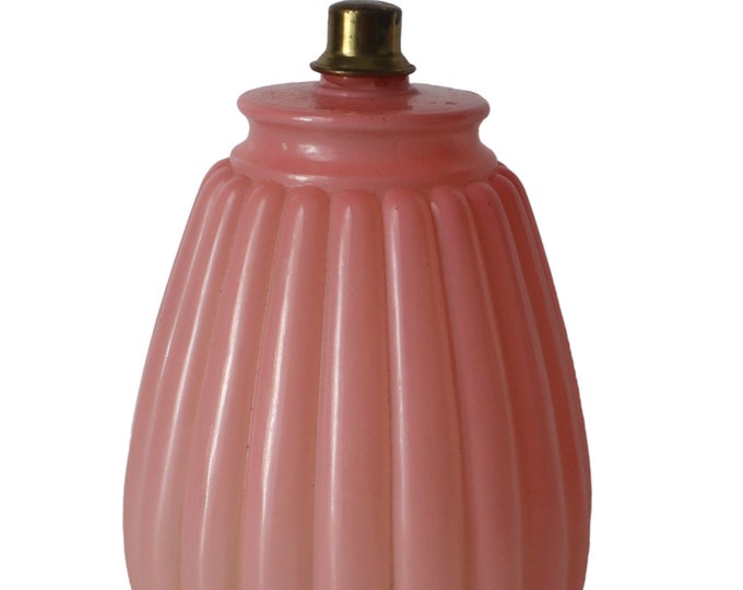 Vintage Pink Glass Lamp Shade 1930's Light Fixture Fired on Pink - Etsy