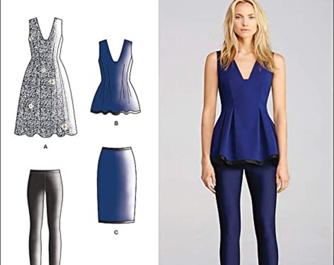 Vintage Simplicity 1104 Sewing Pattern Misses' Summer Dress Sleeveless ...