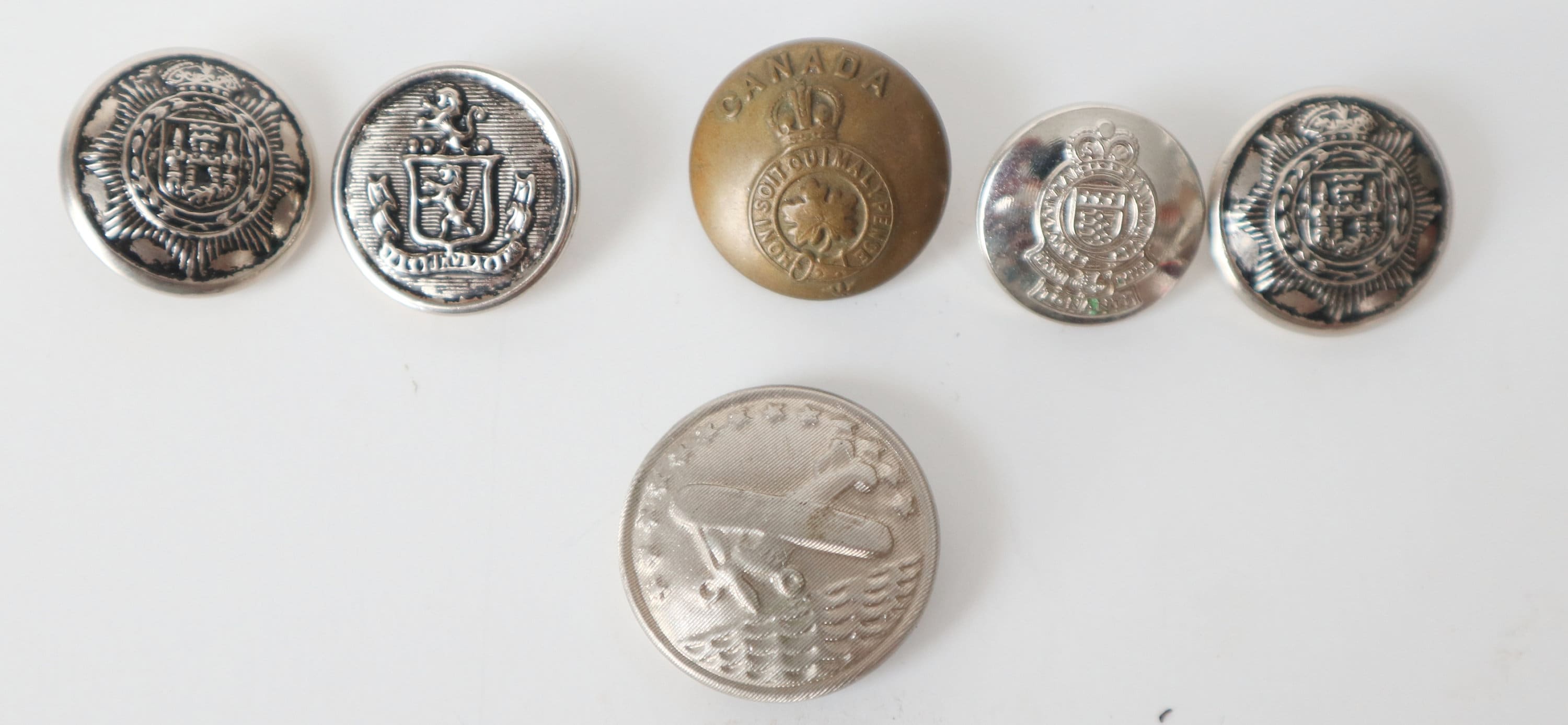 30 Vintage Military Buttons Metal Shank Airplane Anchor Royal | Etsy