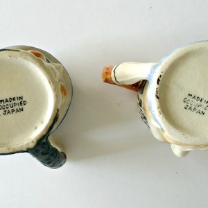 2 Occupied Japan Small Toby Mugs Colonial Man & Woman Vintage - Etsy