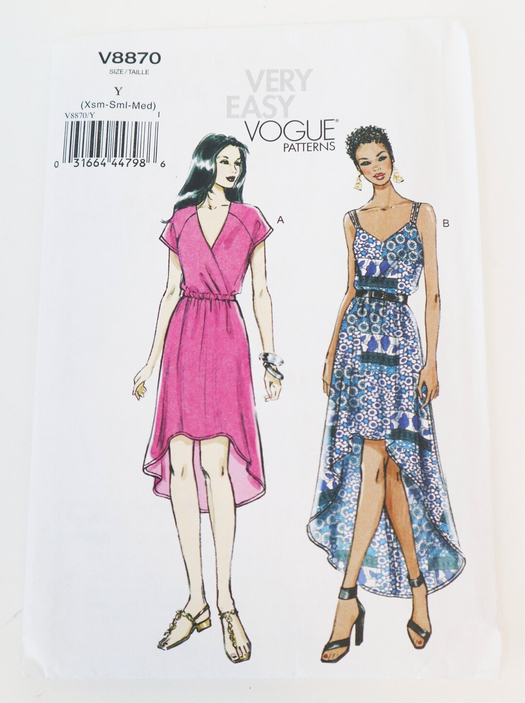 Vogue V8685 Sewing Pattern Misses' Summer Dresses Pullover Elastic ...