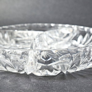 Vintage Pinwheel Crystal Divided Dish 3 Part Serving Relish Dish - Etsy