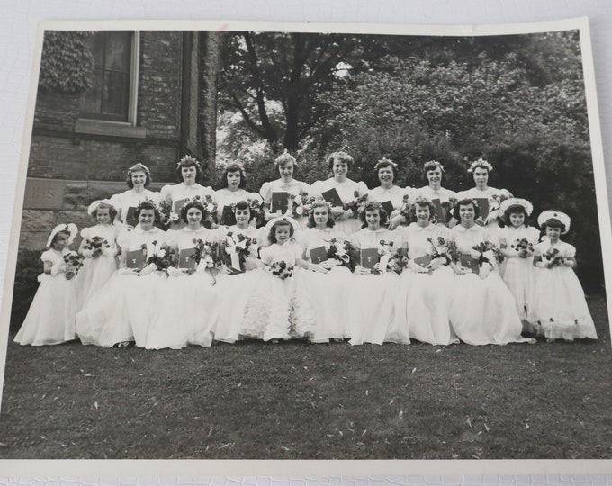 Vintage Large Black & White Photograph Graduation 8X10 1950s - Etsy