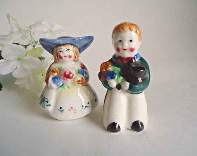 Salt and Pepper Shakers Man and Woman European Couple Shaker - Etsy