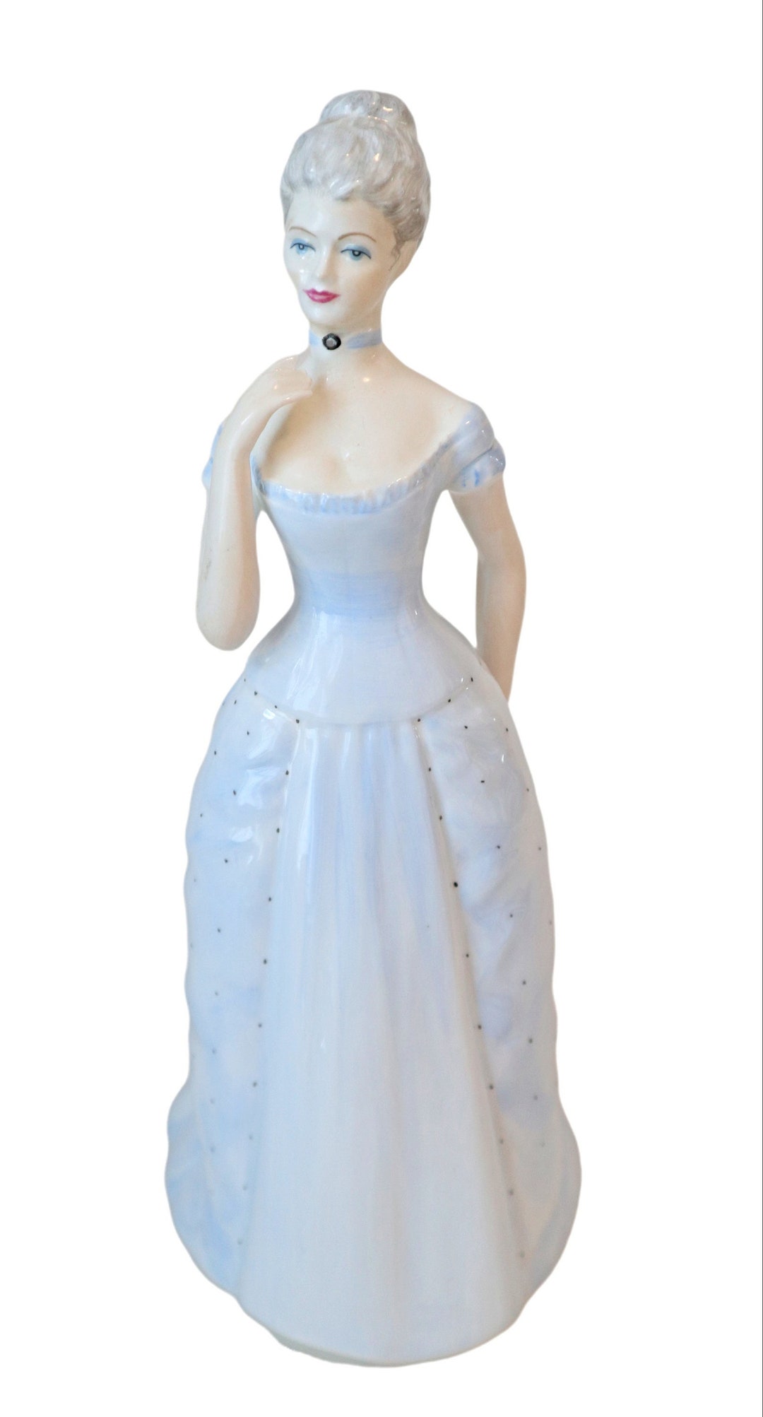Vintage Coalport Figurine Emma Ladies of Fashion Hand Painted Bone ...