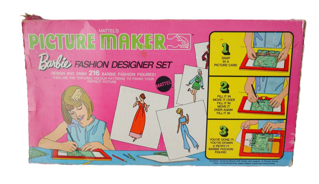 Mattel Barbie Picture Maker Fashion Designer Set Boxed Complete 1969 - Etsy