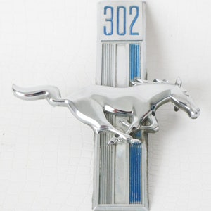 Vintage 1960's Ford Mustang Running Horse Emblem 302 - Etsy