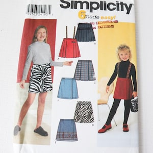 Simplicity 9337 Sewing Pattern Girls Pull on Skirt Size 3 4 5 6 Uncut ...
