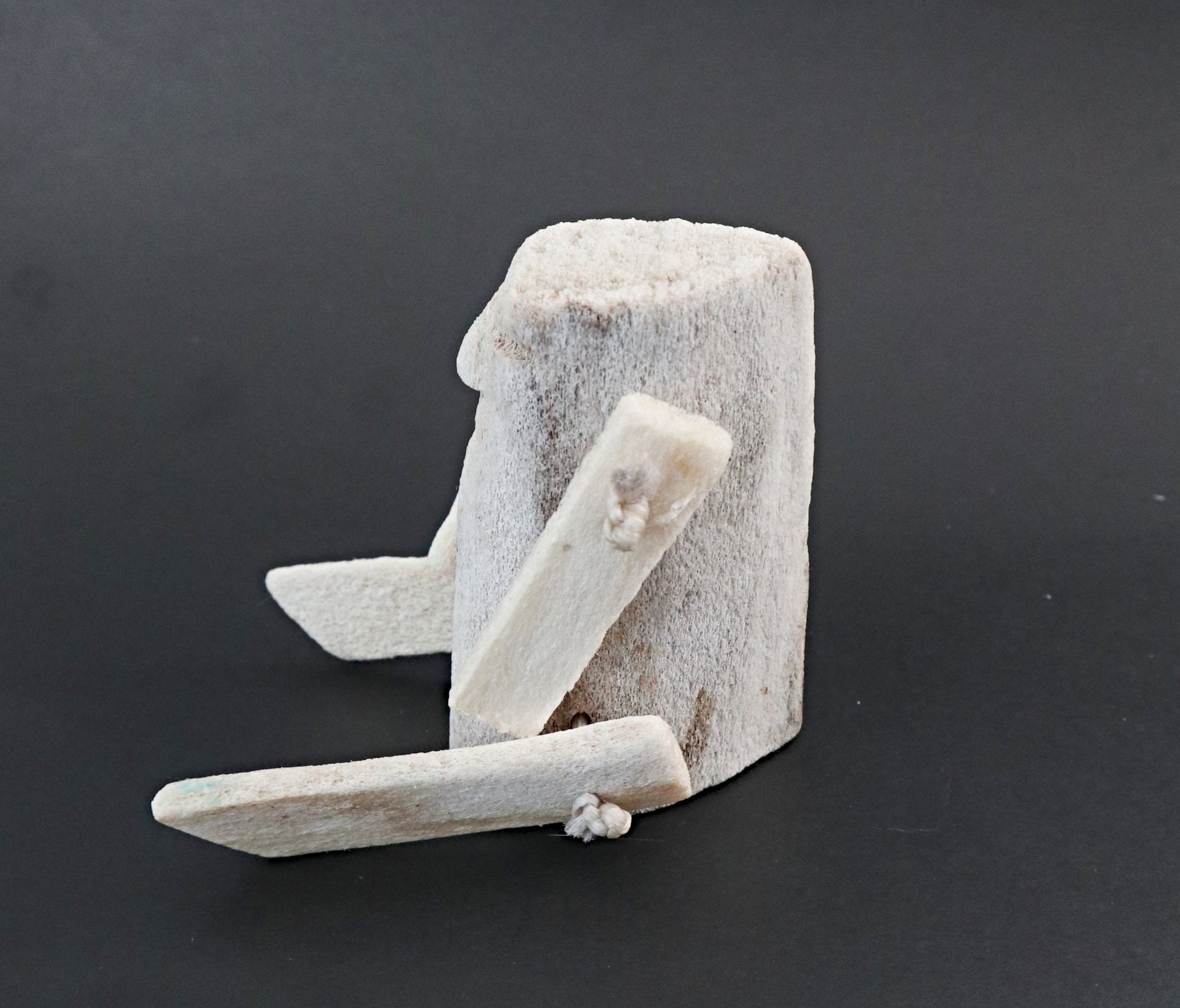 Vintage Inuit Carved Caribou Bone Jointed Sculpture Mini Doll - Etsy