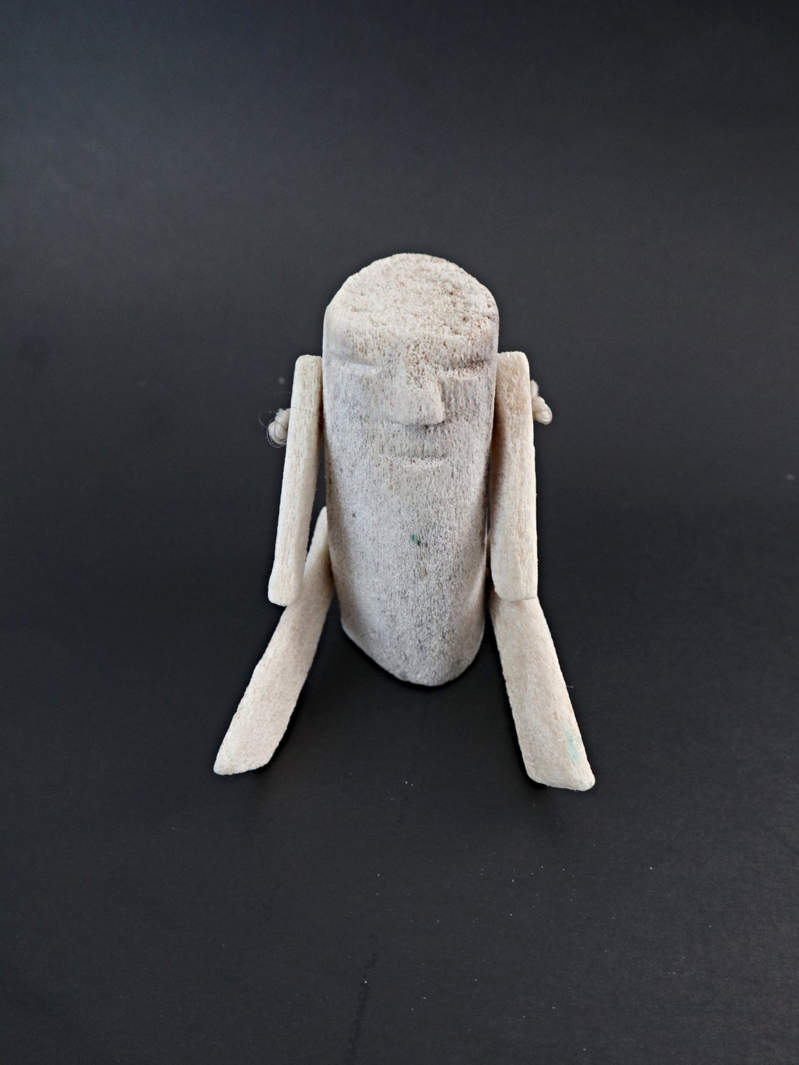 Vintage Inuit Carved Caribou Bone Jointed Sculpture Mini Doll - Etsy