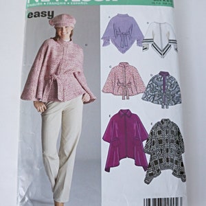 New Look 6517 Sewing Pattern Misses' Poncho Variations Higher Neck ...