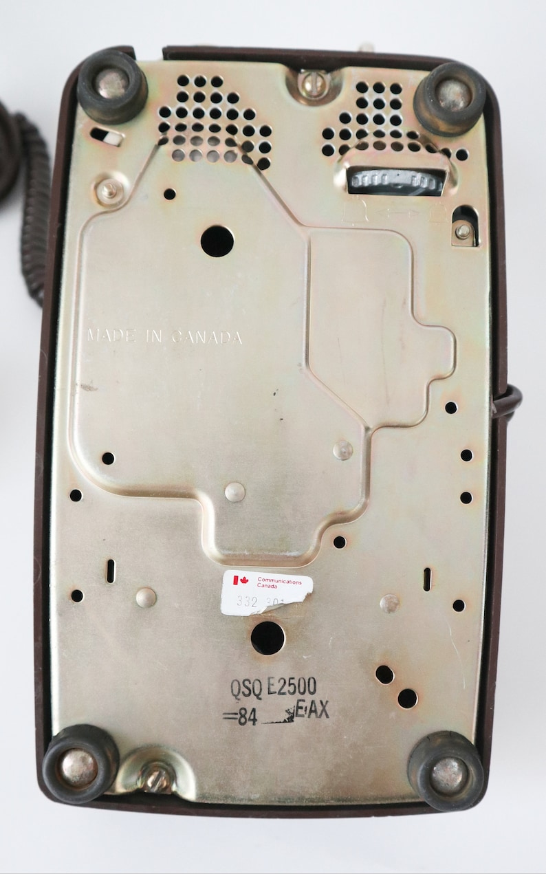 Vintage Brown Push Button Desk Phone Retro Touch Tone - Etsy