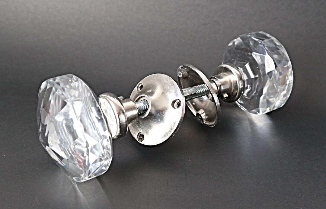 Vintage Glass Door Handle Doorknob Glass Door Handles Faucet Cut - Etsy