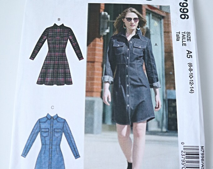 Butterick Sewing Pattern M7996 Misses' Womens Jean Jacket Styled ...