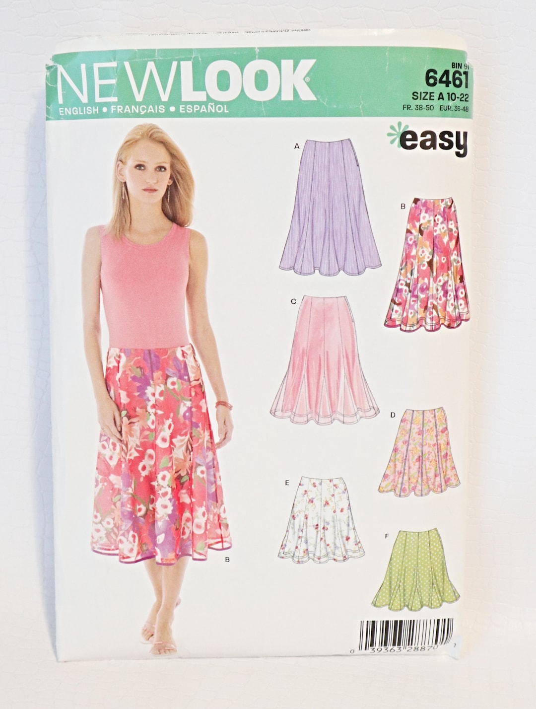 New Look 6461 Sewing Pattern Dress 6 Styles Uncut Size 10 12 14 16 18 ...