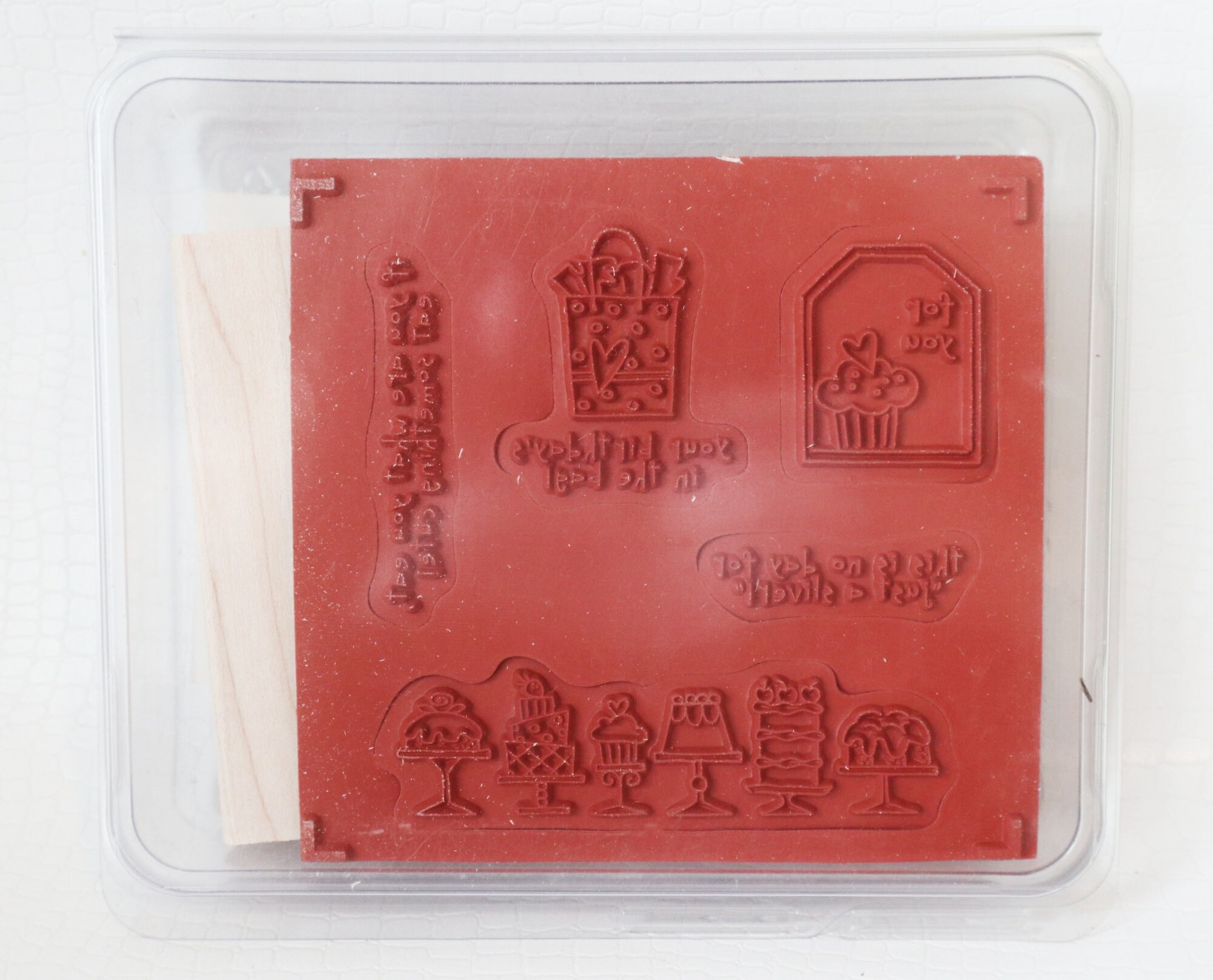 5 Vintage Rubber Stamp Birthday Bakery Stampin up for You Desserts ...
