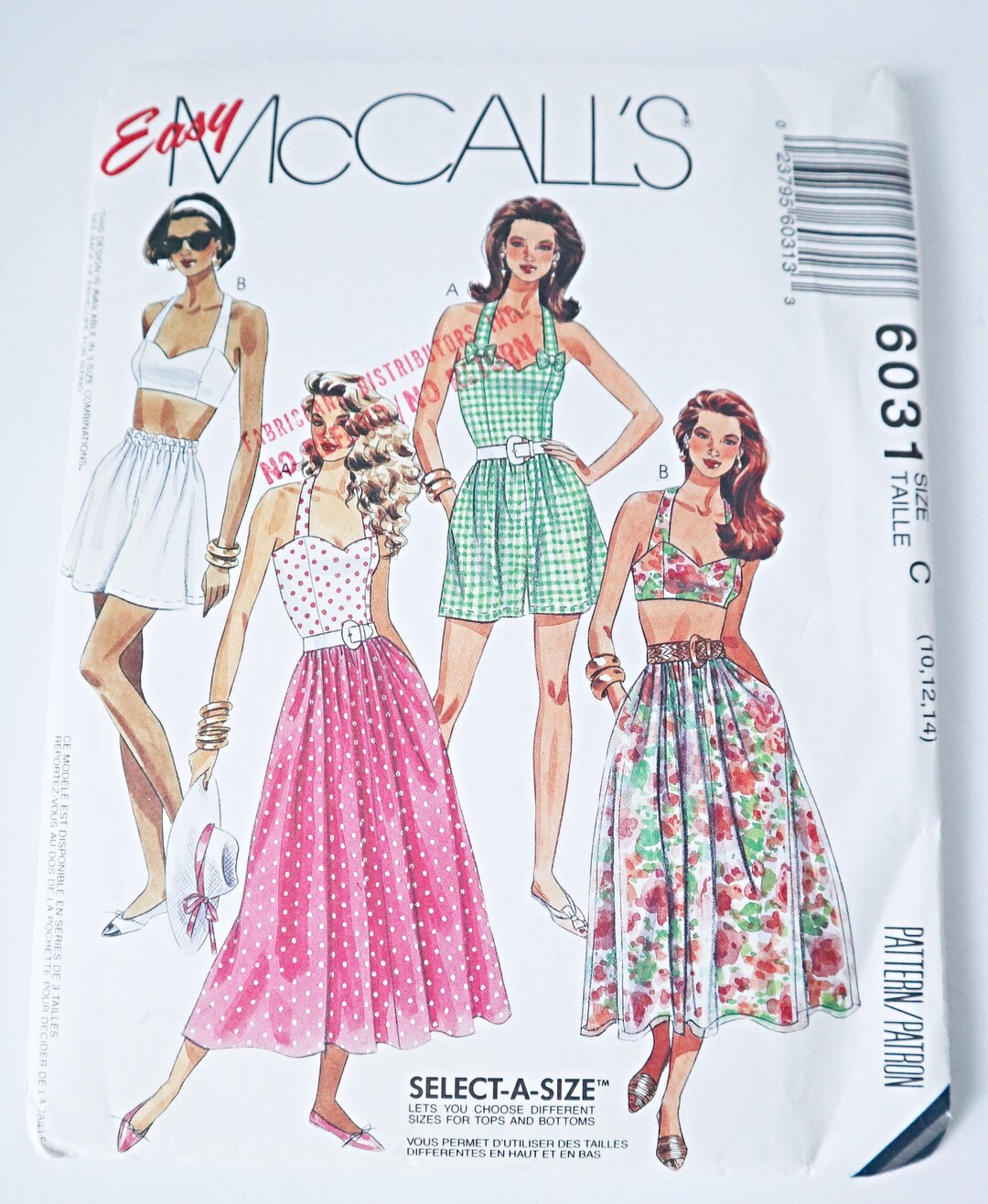 Vintage Mccall's 6031 Sewing Pattern Retro 50s Romper Bra - Etsy