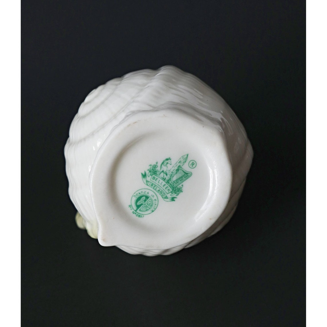 Vintage Belleek Nautilus Sea Shell Creamer - Fermanagh Ireland - Etsy
