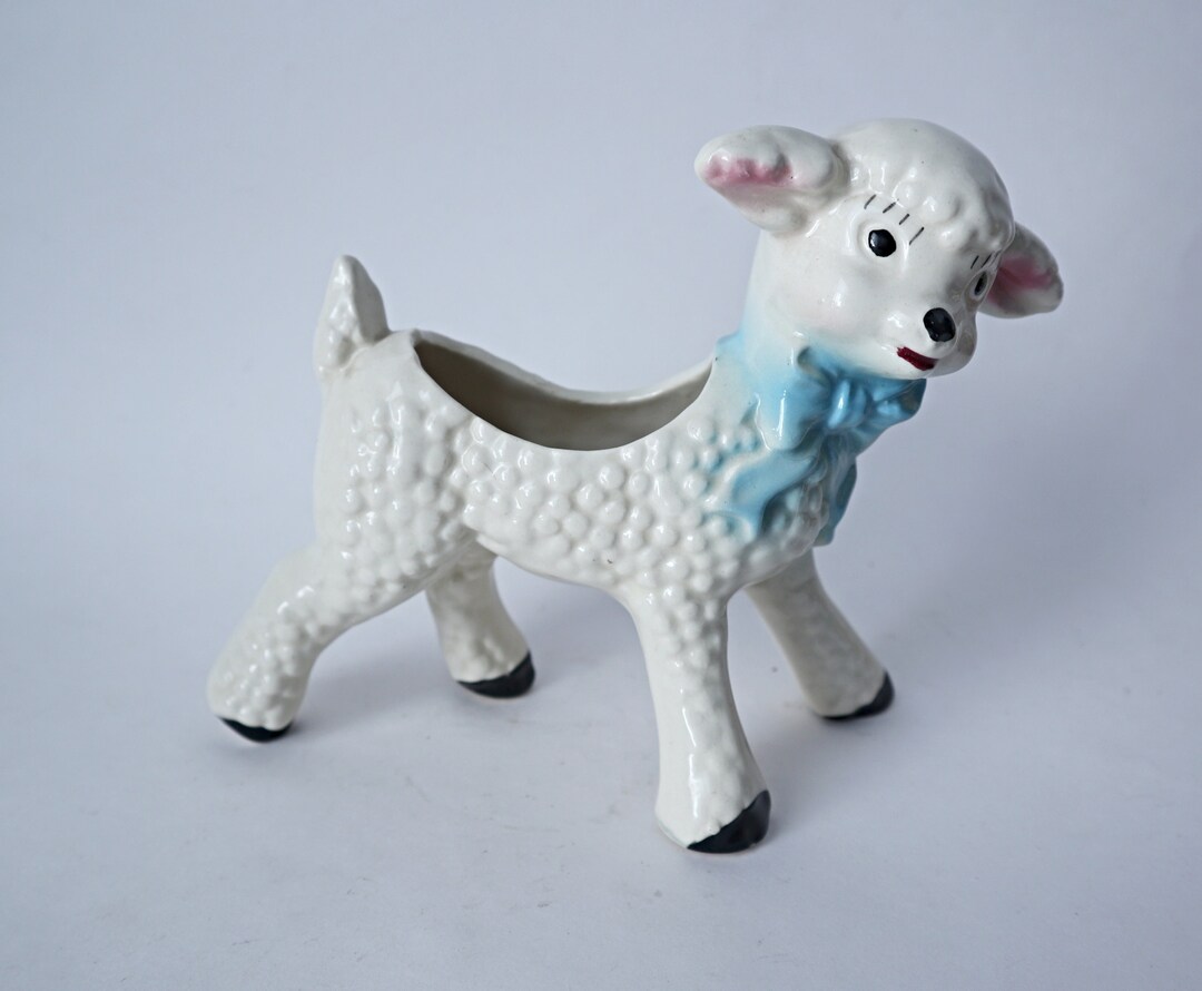 Vintage Pottery Lamb Planter Baby Lamb 1950s - Etsy